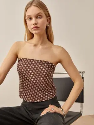 REFORMATION Strapless Top Palladio