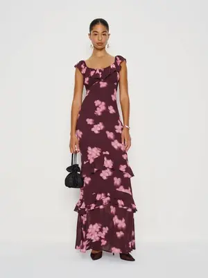 Reformation Ruffled Evening Dresses