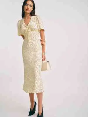 REFORMATION Tyra Dress - Ivory