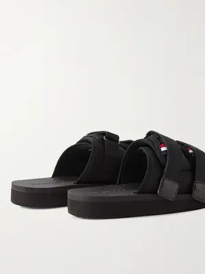 Moncler Nylon And Rubber Slides