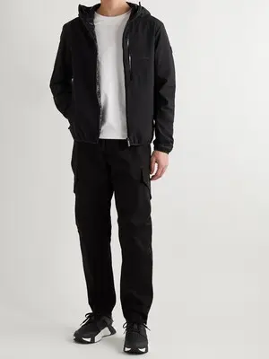 Moncler Lunarove Leather-trimmed Sneakers - Black