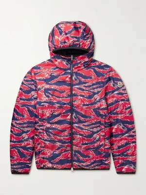 Moncler Bressay Reversible Hooded Down Jacket - Red