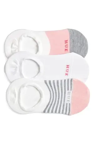 Hue Hue 3-Pack Sneaker Liner Socks Pink Pack