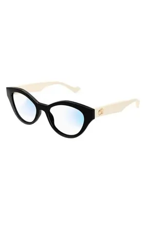Gucci 51mm Cat Eye Blue & Beyond Glasses