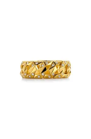DRIES CRIEL Bond Signature Diamond Ring - Yellow Gold