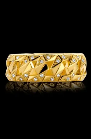 DRIES CRIEL Bond Signature Diamond Ring - Yellow Gold