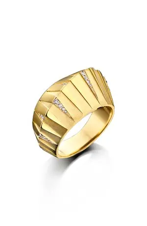 DRIES CRIEL Thebes Pyramid Diamond Ring - Yellow Gold