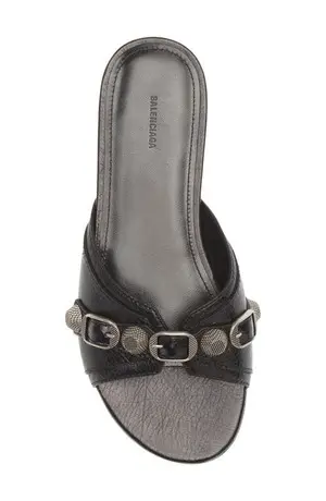 Balenciaga Le Cagole Slide Sandal - Black