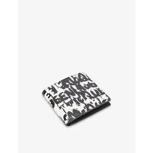 Alexander McQueen Graffiti Brand-print Leather Billfold Wallet