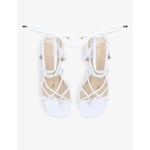 Kurt Geiger Roma Strappy Vegan-leather Heeled Sandals
