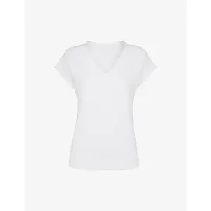 Whistles Willa Short-sleeve Cotton-jersey T-shirt - White