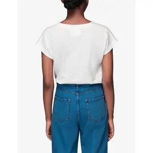 Whistles Willa Short-sleeve Cotton-jersey T-shirt - White