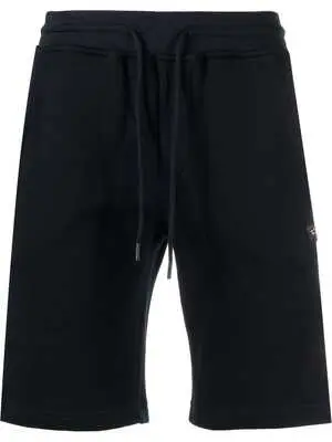 Paul & Shark Logo Patch Organic Cotton Shorts - Blue