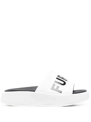 Furla Logo-print Leather Slides