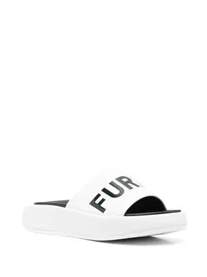 Furla Logo-print Leather Slides