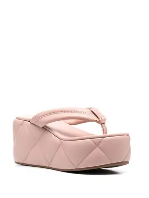 LE SILLA Quilted Platform Sandals - Pink
