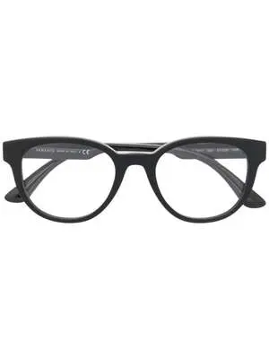Versace Round Frame Eyeglasses - Black
