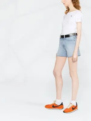 7 For All Mankind Raw-cut Hem Denim Shorts