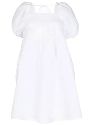 Cecilie Bahnsen Tilde Puff-sleeved Dress - White