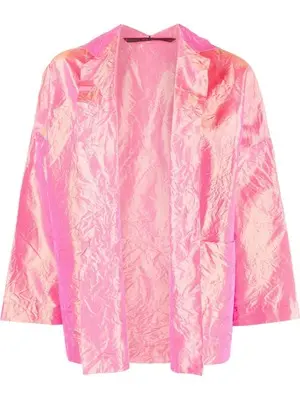 DANIELA GREGIS Wrinkled-effect Silk Jacket