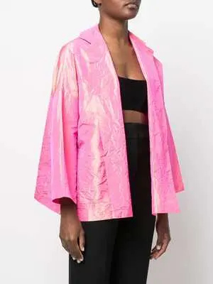 DANIELA GREGIS Wrinkled-effect Silk Jacket