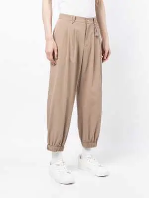 PORTS V Cropped Pleated Trousers