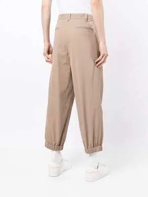 PORTS V Cropped Pleated Trousers