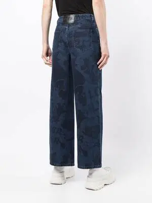 PORTS V All-over Graffiti Print Jeans