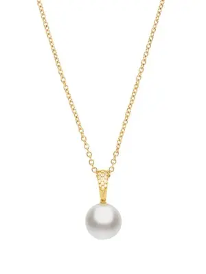 AUTORE 18kt Yellow Diamond And Pearl Pendant - Gold
