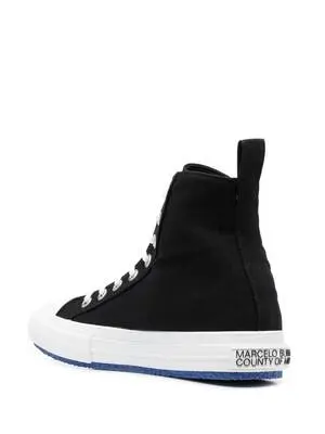 COUNTY OF MILAN Marcelo Burlon Cross Vulcanised High-top Sneakers