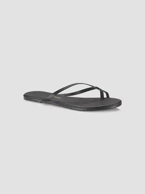 Tkees Riley Leather Flip Flops - Sable