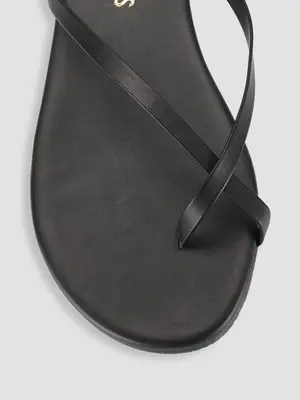 Tkees Riley Leather Flip Flops - Sable