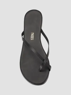 Tkees Riley Leather Flip Flops - Sable