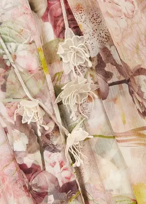 Zimmermann Dancer Flutter Floral-print Silk-chiffon Midi Dress