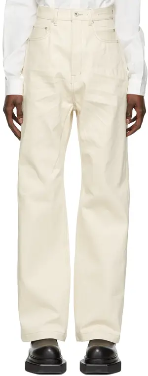Rick Owens Rick Owens Off-White Geth Jeans - 21 Natural