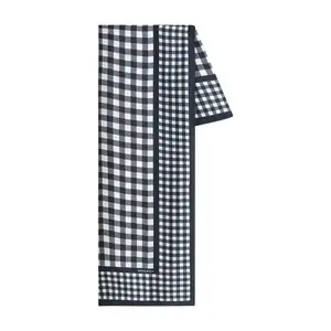 Woolrich Silk Gingham Scarf - Melton Blue Gingham