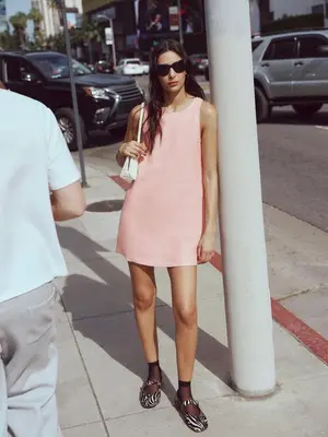 REFORMATION Pola Linen Mini Dress - Orange | Editorialist