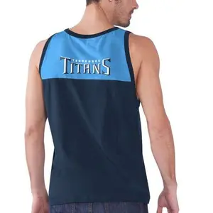 STARTER Tennessee Titans Graphic Tank Top - Navy