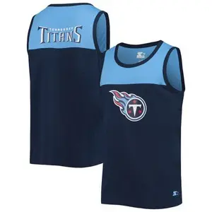 STARTER Tennessee Titans Graphic Tank Top - Navy