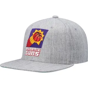 Mitchell & Ness Phoenix Suns Hardwood Classics Team 2.0 Snapback Hat - Heather Gray