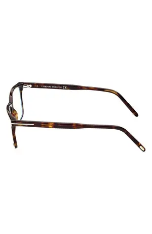 TOM FORD 55mm Rectangular Blue Light Blocking Eyeglasses