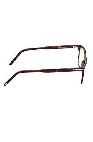 TOM FORD 55mm Rectangular Blue Light Blocking Eyeglasses