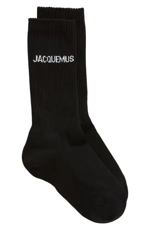 Jacquemus Les Chaussettes Logo Jacquard Crew Socks