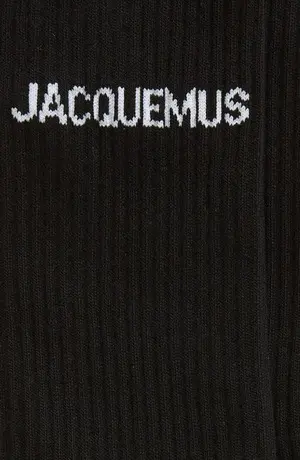 Jacquemus Les Chaussettes Logo Jacquard Crew Socks