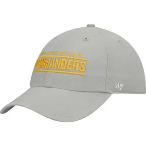 '47 Washington Commanders Script Clean Up Adjustable Hat - Gray