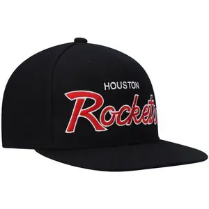 Mitchell & Ness Houston Rockets Hardwood Classics Script 2.0 Snapback Hat