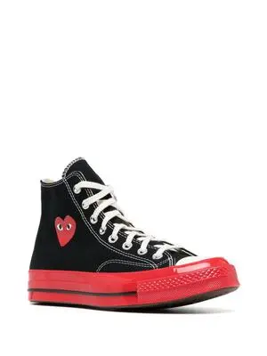 CONVERSE X COMME DES GARONS PLAY Chuck 70 High-top Sneakers - Black