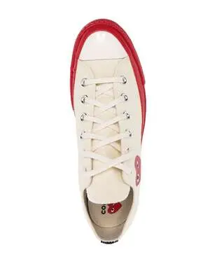CONVERSE X COMME DES GARONS PLAY Chuck 70 Low-top Sneakers - Red