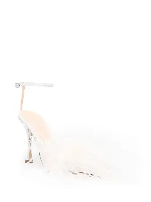 Magda Butrym Ostrich-feather Strappy Sandals