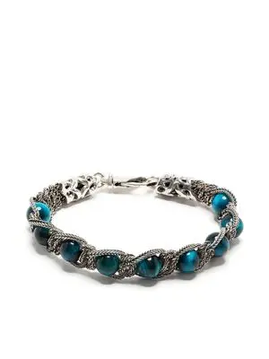 Emanuele Bicocchi Shamballa Bead Bracelet - Silver